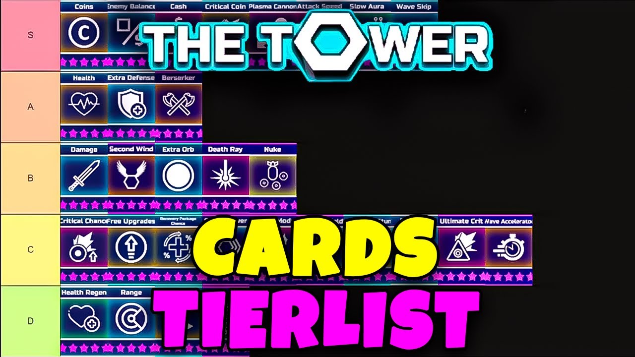 Cards Tier List and Guide - The Tower - Idle Tower Defense Wiki and Guides